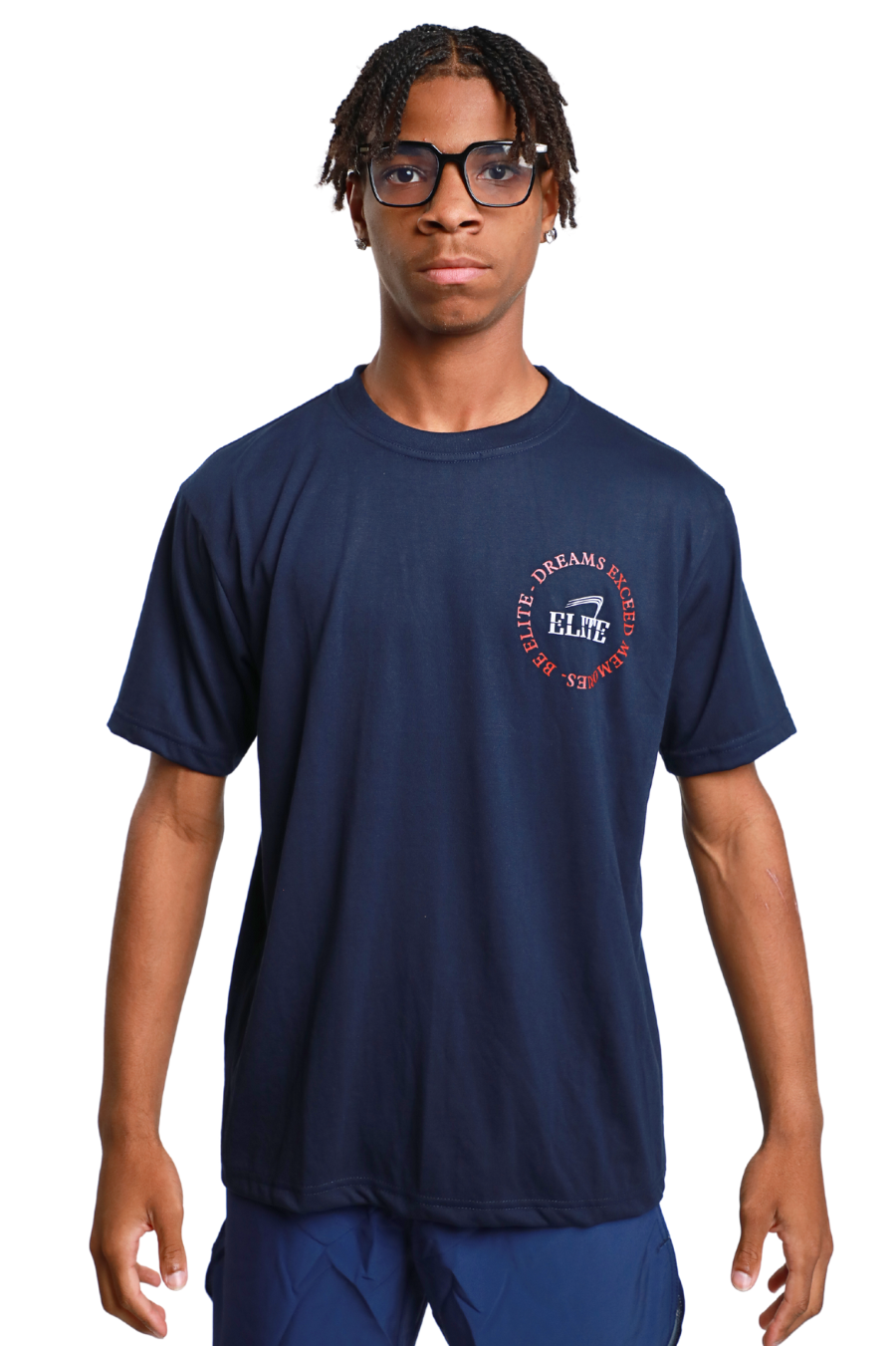 Elite Legacy Tee - Navy-Red – ELITE BY ECW - Team Sports