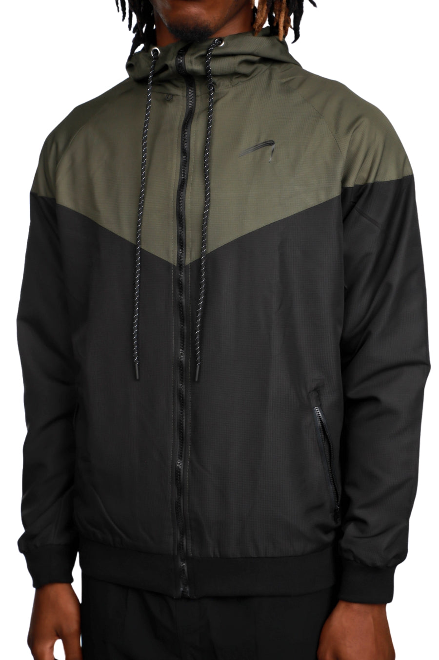 Elite Two Tone Windbreaker - Black – ELITE BY ECW - Team Sports