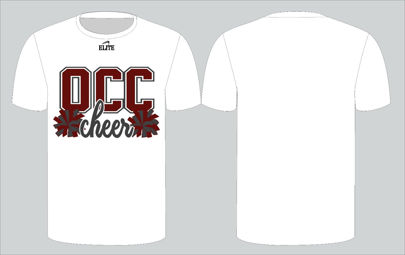 OCC Cheer T-Shirt - White – ELITE BY ECW - Team Sports